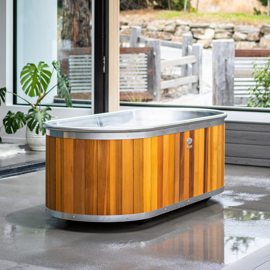 Cedar & Stainless Steel Outdoor Baths – Stoked Stainless Australia